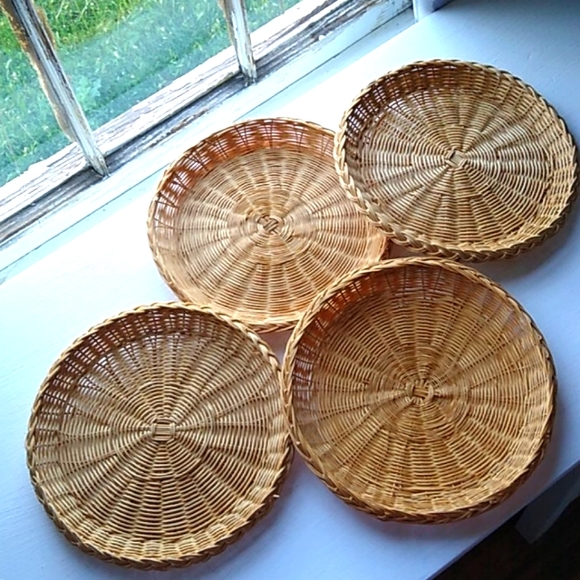 Wall Decor | Wicker Plates Wall Decor | Poshmark